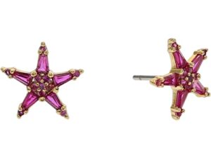 kate spade new york starring star studs earrings red one size