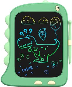 orsen lcd writing tablet toddler toys, 8.5 inch doodle board drawing pad gifts for kids, dinosaur boy toy drawing board christmas birthday gift, drawing tablet for boys girls 2 3 4 5 6 years old-green