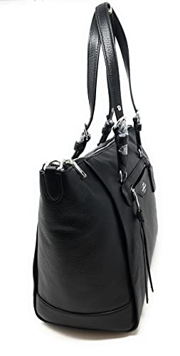 Coach Women's Kleo Caryall Shoulder Bag (Pebble Leather - Black)