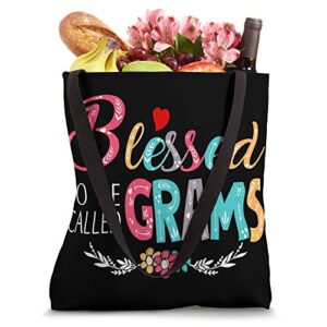 Blessed to be called Grams Colorful-Grandma Gift Tote Bag