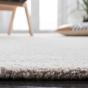 Safavieh Metro Collection 3' x 5' NaturalIvory MET999A Handmade Premium Wool Entryway Living Room Foyer Bedroom Accent Rug