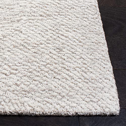 Safavieh Metro Collection 3' x 5' NaturalIvory MET999A Handmade Premium Wool Entryway Living Room Foyer Bedroom Accent Rug