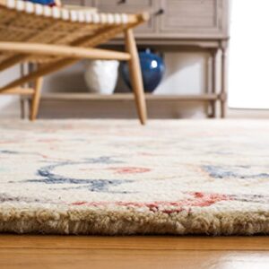 Safavieh Metro Collection 4' x 6' BeigeRust MET354B Handmade Premium Wool Entryway Living Room Foyer Bedroom Accent Rug