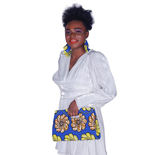 AFRICSTYLE Ankara Print Clutch Multi-Colored Africa Purse African Handbag, Ankara Fabric, African Print Clutch