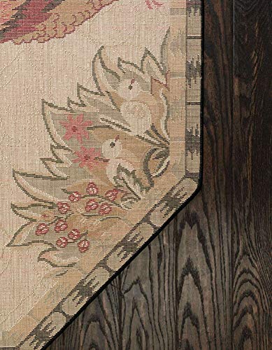 Unique Loom Barnyard Collection French Country Inspired Cottage Rooster Design Area Rug (5' 0 x 5' 0 Octagon, Ivory/Olive)