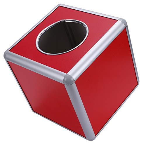 NUOBESTY 20CM Lottery Lucky Box Square Raffle Ball Game Box Multifunctional Storage Ticket Box Card Bonus Ball Storage Container