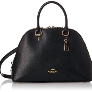 Coach Katy Satchel In Signature Canvas (Black)