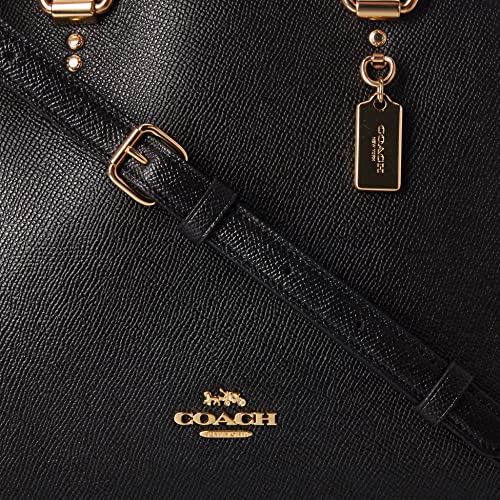 Coach Katy Satchel In Signature Canvas (Black)