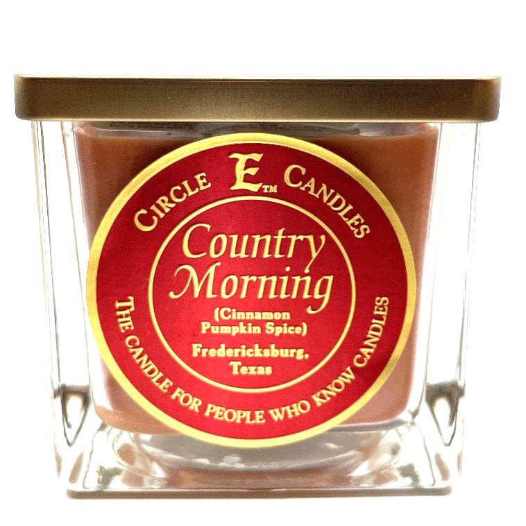 Circle E Candles, Country Morning Scent, Large Size Jar Candle, 43oz, 4 Wicks