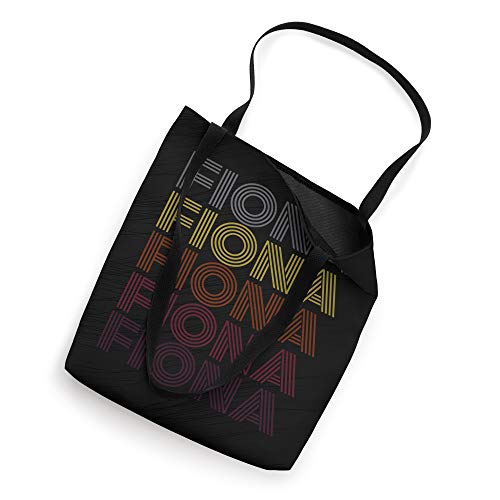 Personalized Name Fiona Retro Shopping Travel Vintage Style Tote Bag