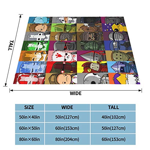 uiuzirv Novelty Blanket Throw Game Blanket Super Soft Fleece Plush Blankets for Bed Luxury mat Warm Cozy Microfiber Flannel Lightweight Throw Blanket for Fall Winter and Spring for Man,Women 60" x50