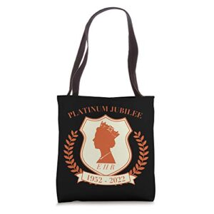 platinum jubilee british monarch queen tote bag