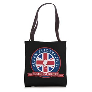 platinum jubilee british monarch queen tote bag