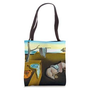 the persistence of memory dali famous classic painting art tote bag