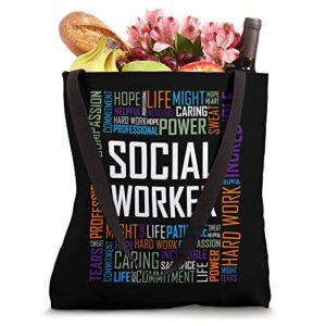 Social Worker Shirt for Women and Men Gift Tshirt Tote Bag