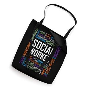 Social Worker Shirt for Women and Men Gift Tshirt Tote Bag