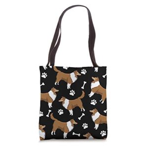 cute shetland sheepdog sheltie dog lover gift women girl tote bag