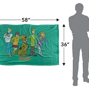 Scooby Doo Scooby and Group Silky Touch Super Soft Throw Blanket 36" x 58",Scooby Gang