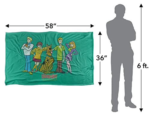 Scooby Doo Scooby and Group Silky Touch Super Soft Throw Blanket 36" x 58",Scooby Gang