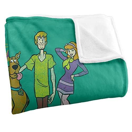 Scooby Doo Scooby and Group Silky Touch Super Soft Throw Blanket 36" x 58",Scooby Gang