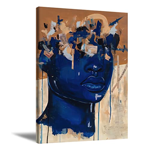 African American Wall art Black Woman Wall Art Black Girl Wall Art Motivational Black Girl Wall Art Abstract Modern Home Decor unFramed Canvas Artwork For Living Room Bedroom Best Gifts For Your Friends