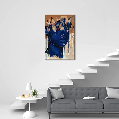 African American Wall art Black Woman Wall Art Black Girl Wall Art Motivational Black Girl Wall Art Abstract Modern Home Decor unFramed Canvas Artwork For Living Room Bedroom Best Gifts For Your Friends