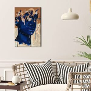 African American Wall art Black Woman Wall Art Black Girl Wall Art Motivational Black Girl Wall Art Abstract Modern Home Decor unFramed Canvas Artwork For Living Room Bedroom Best Gifts For Your Friends