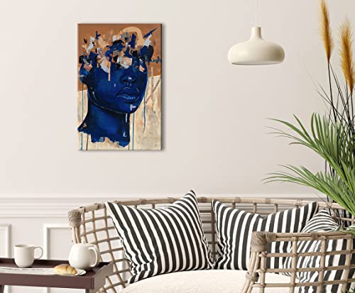 African American Wall art Black Woman Wall Art Black Girl Wall Art Motivational Black Girl Wall Art Abstract Modern Home Decor unFramed Canvas Artwork For Living Room Bedroom Best Gifts For Your Friends