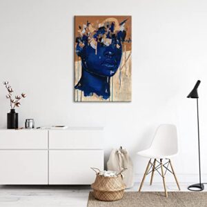 African American Wall art Black Woman Wall Art Black Girl Wall Art Motivational Black Girl Wall Art Abstract Modern Home Decor unFramed Canvas Artwork For Living Room Bedroom Best Gifts For Your Friends