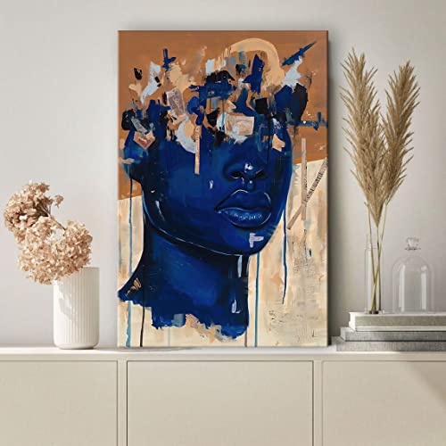 African American Wall art Black Woman Wall Art Black Girl Wall Art Motivational Black Girl Wall Art Abstract Modern Home Decor unFramed Canvas Artwork For Living Room Bedroom Best Gifts For Your Friends