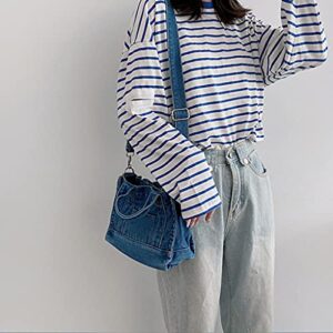 Women Denim Handbag Shoulder Lady Crossbody Bag Tote Messenger Satchel Purse