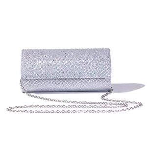 rapeng crystal rhinestone women clutch bag evening handbag glitter envelope evening purse