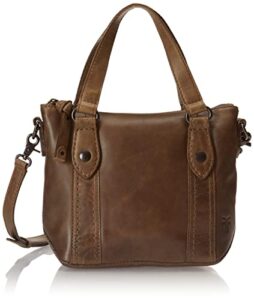 frye womens melissa small zip tote crossbody, khaki, one size us