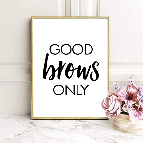 Pennclys Lash Room Wall Art Brow Lash Pictures Wall Decor Lash Quote Canvas Prints Beauty Salon Wall Art Eyelash Eyebrow Artwork Lash Posters Eyelash Pictures for Woman Bedroom 12x16x3 Inch Unframed