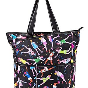 Sydney Love Sport Tennis Tote (Court Time-Black)