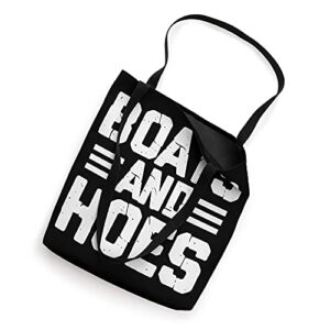 Boats and Hoes Boating Sailing Cruising Boat Captain Tote Bag