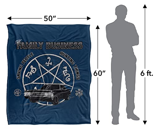 Supernatural Saving People and Hunting Officially Licensed Silky Touch Super Soft Throw Blanket 50" x 60"