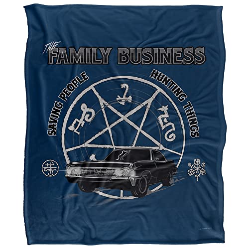 Supernatural Saving People and Hunting Officially Licensed Silky Touch Super Soft Throw Blanket 50" x 60"