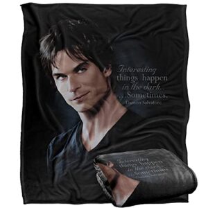 vampire diaries sometimes officially licensed silky touch super soft throw blanket 50″ x 60″