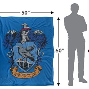 Harry Potter Drawn Ravenclaw Crest Officially Licensed Silky Touch Super Soft Throw Blanket 50" x 60"