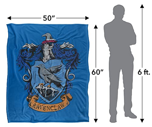 Harry Potter Drawn Ravenclaw Crest Officially Licensed Silky Touch Super Soft Throw Blanket 50" x 60"