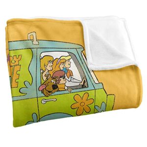 Scooby-Doo The Mystery Machine Officially Licensed Silky Touch Super Soft Throw Blanket 50" x 60"