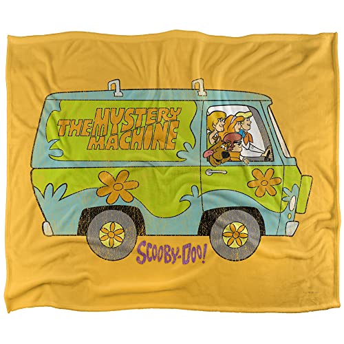 Scooby-Doo The Mystery Machine Officially Licensed Silky Touch Super Soft Throw Blanket 50" x 60"