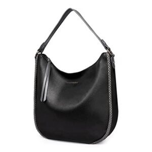 montana west hobo bags for women soft vagen leather stylish shoulder bucket purses and handbags,mwc-094bk