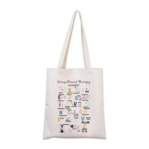 mnigiu occupational therapy tote bag occupational therapist gift thank you gift ot handbag ot graduation gift (handbag)