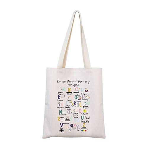 MNIGIU Occupational Therapy Tote Bag Occupational Therapist Gift Thank You Gift OT Handbag OT Graduation Gift (Handbag)