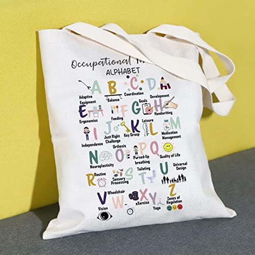 MNIGIU Occupational Therapy Tote Bag Occupational Therapist Gift Thank You Gift OT Handbag OT Graduation Gift (Handbag)