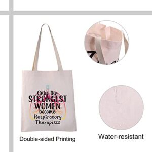 VAMSII Respiratory Therapist Gifts for Women Respiratory Tote Bag Respiratory Therapy Gifts Lung Doctor Gifts (Stronest RT)