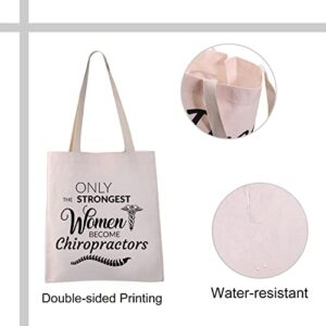 VAMSII Chiropractor Gift Bag Chiropractic Thank You Gift Tote Bag Spine Doctor Gifts Chiropractor Student Graduation Gifts (Tote Bag)