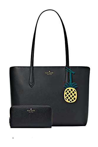 Kate Spade Marlee Pineapple Tote Bundle (Black)